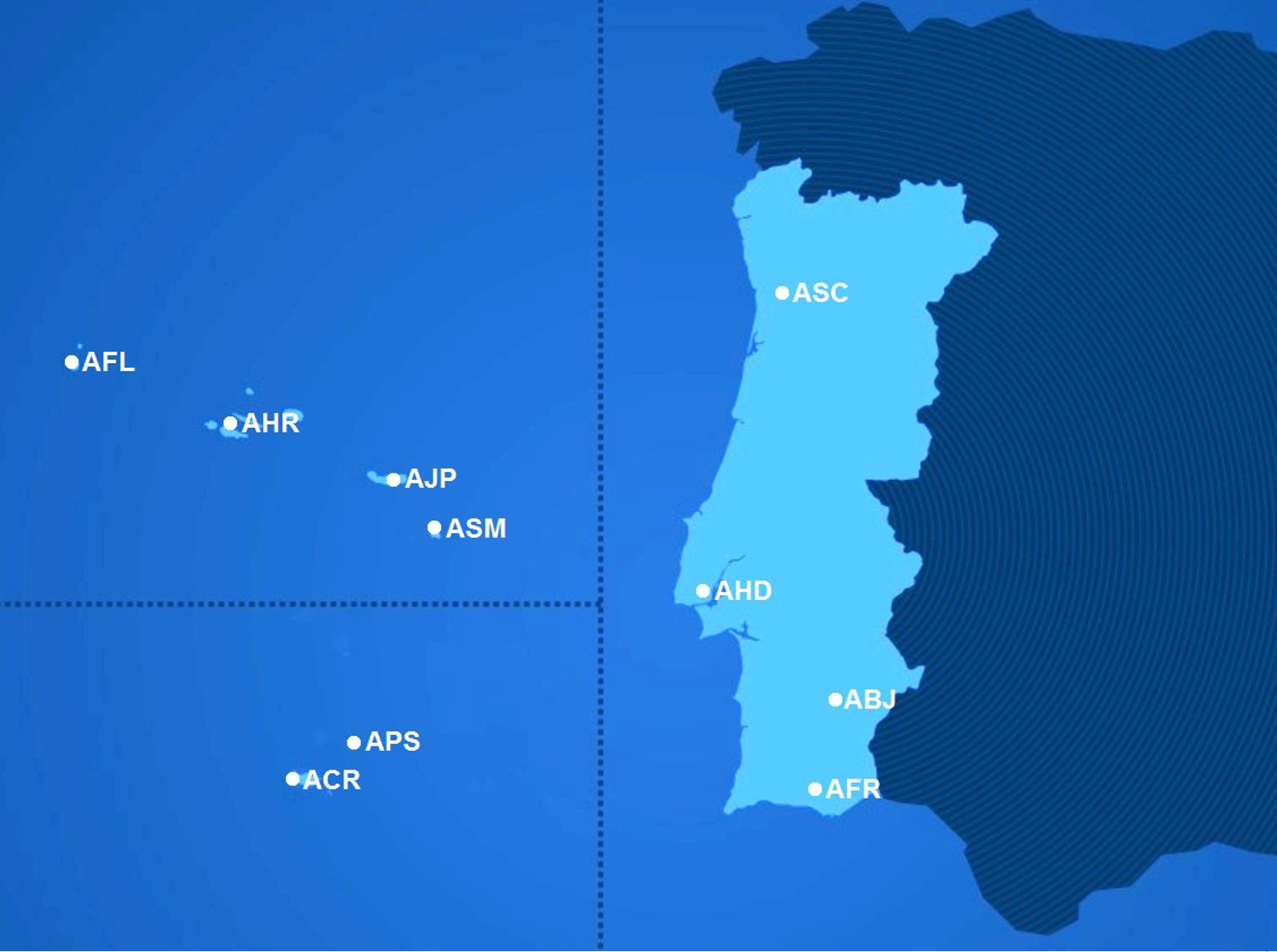 ANA Airports mainland and islands - Genera